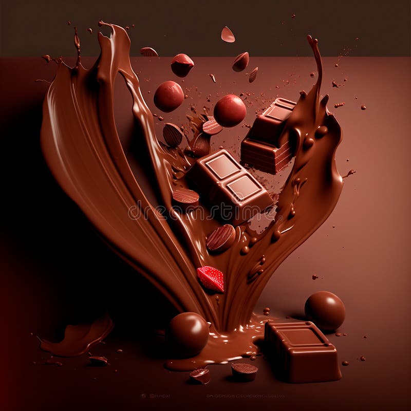 Illustration of Beautiful Chocolate Platter Stock Illustration ...