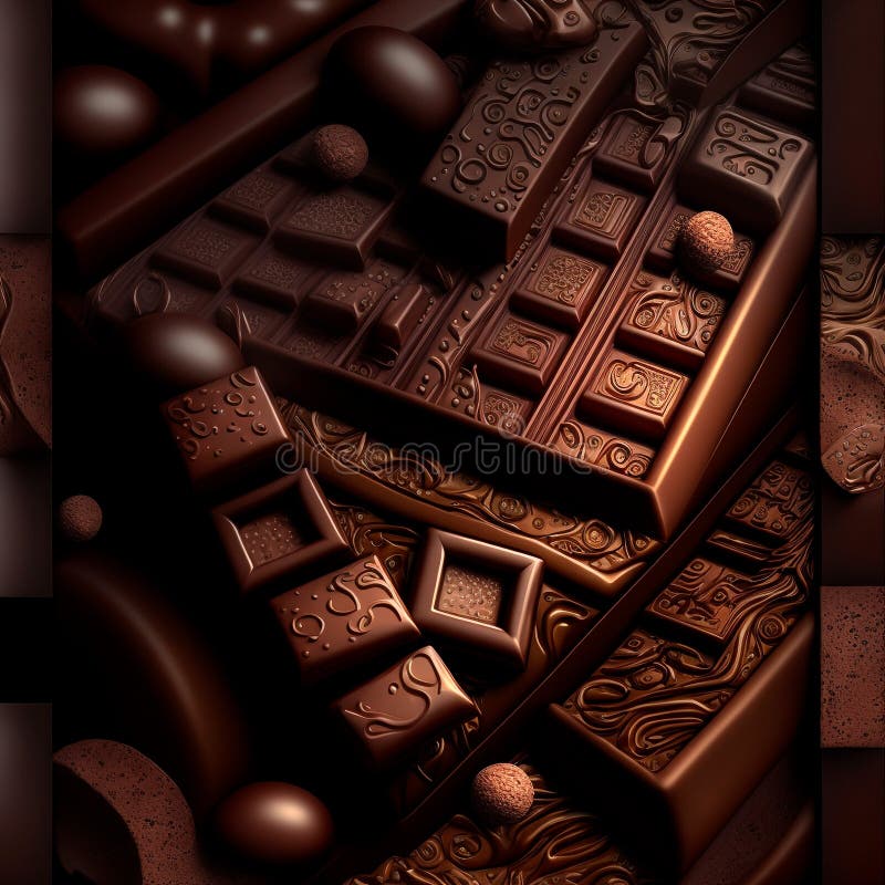 Illustration of Beautiful Chocolate Platter Stock Illustration ...