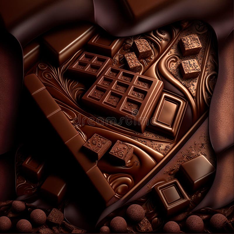 Illustration of Beautiful Chocolate Platter Stock Illustration ...