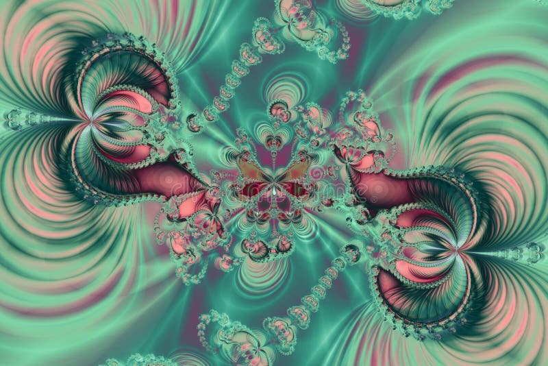 Fractal Image: Fancy Pattern. Stock Illustration - Illustration of ...