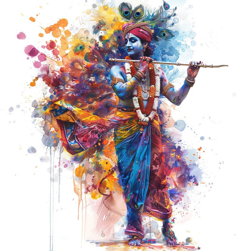 Lord Krishna Beautiful Wallpaper Stock Illustrations – 345 Lord Krishna ...