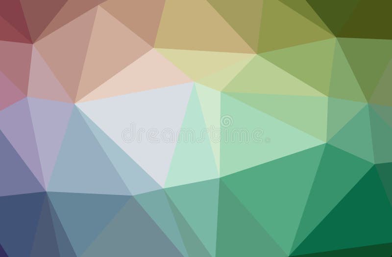 Illustration of Beautiful Green Low Poly Background. Stock Illustration ...