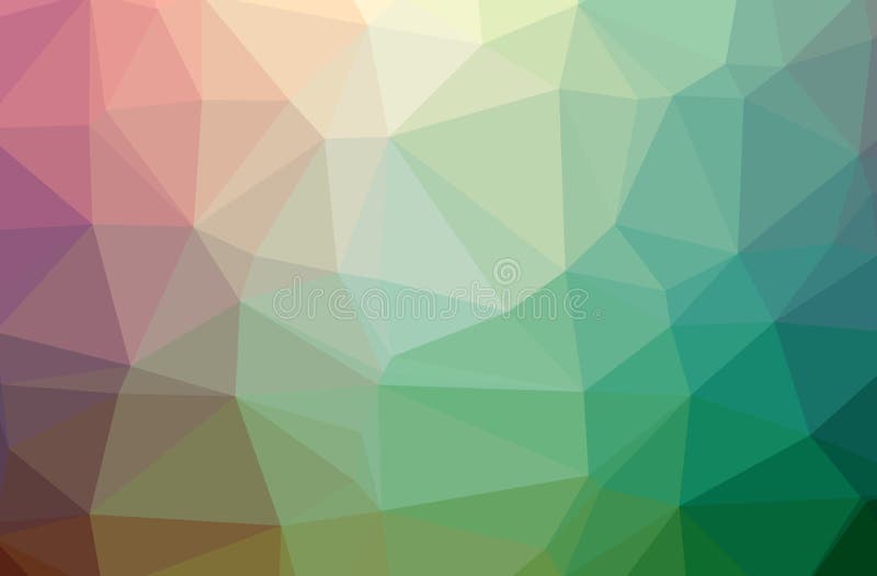 Illustration of Beautiful Green Low Poly Background. Stock Illustration ...