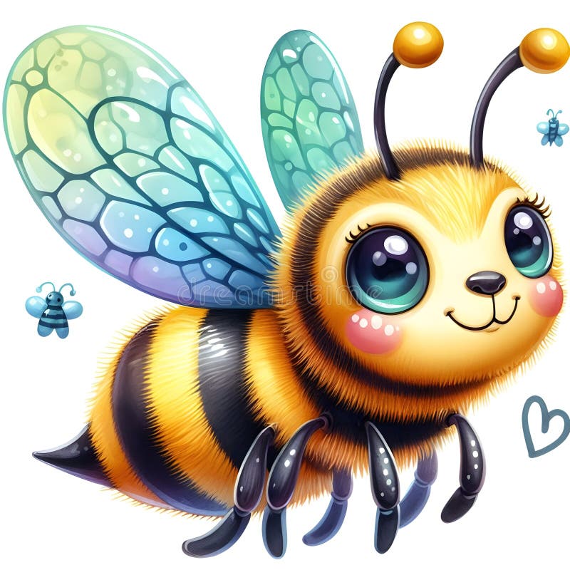Beautiful honey bee stock illustration. Illustration of organ - 310372775