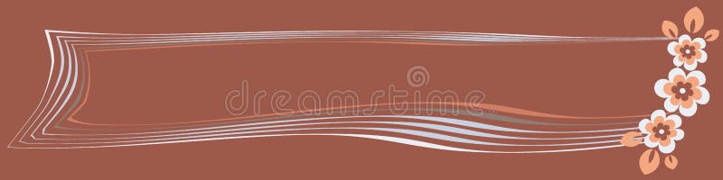 Illustration - a Beautiful Horizontal Frame of Stylized Colors and ...