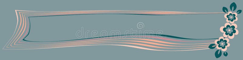 Illustration - a Beautiful Horizontal Frame of Stylized Colors and ...