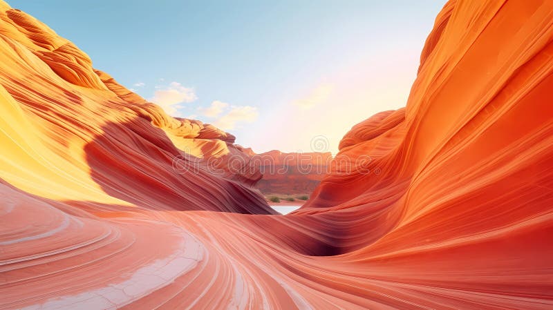 Illustration of a Beautiful View of the Canyon, USA Stock Illustration ...