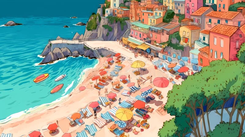Positano Italy Stock Illustrations – 271 Positano Italy Stock ...