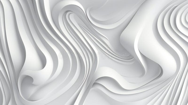 Illustration Beautiful White Wave, Abstract, Textures Stock ...