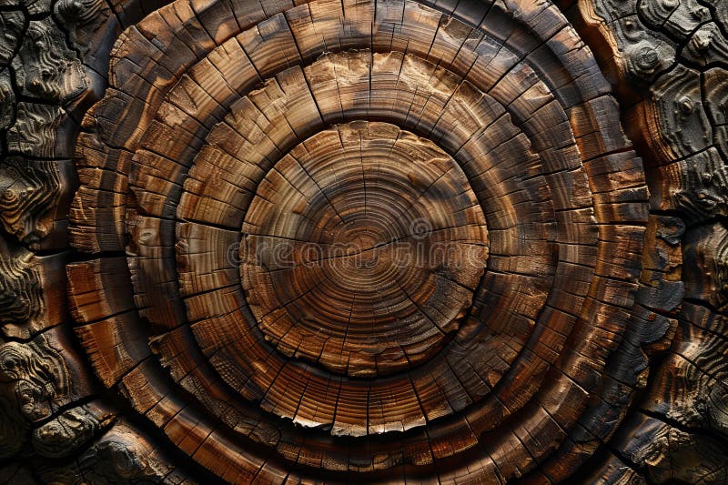 Illustration of Beautiful Wood Grain Background with Circle Rings, Wood ...