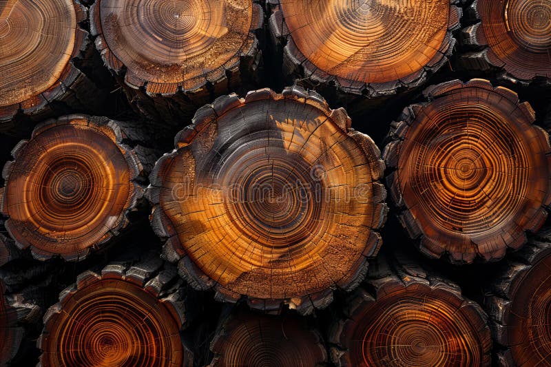 Illustration of Beautiful Wood Grain Background with Circle Rings, Wood ...