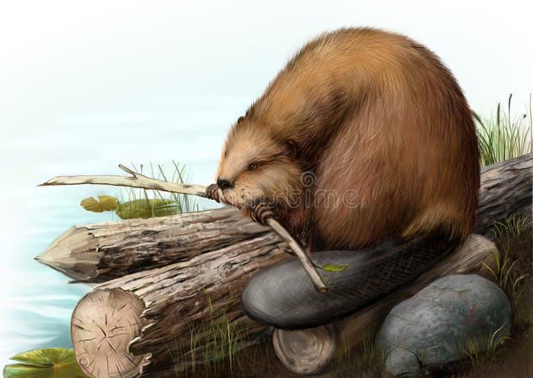 Beaver Log Stock Illustrations – 765 Beaver Log Stock Illustrations ...