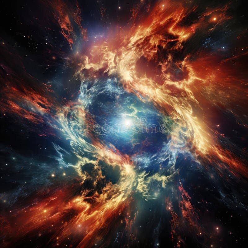 Illustration of the Big Bang in the Universe Stock Image - Image of ...