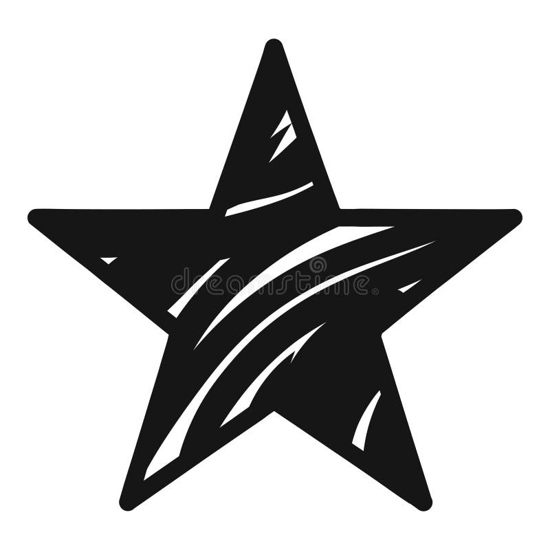 Illustration of Big Black Grunge Star Stock Illustration - Illustration ...