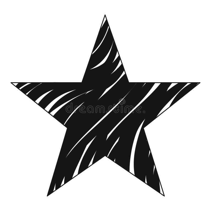 Illustration of Big Black Grunge Star Stock Illustration - Illustration ...