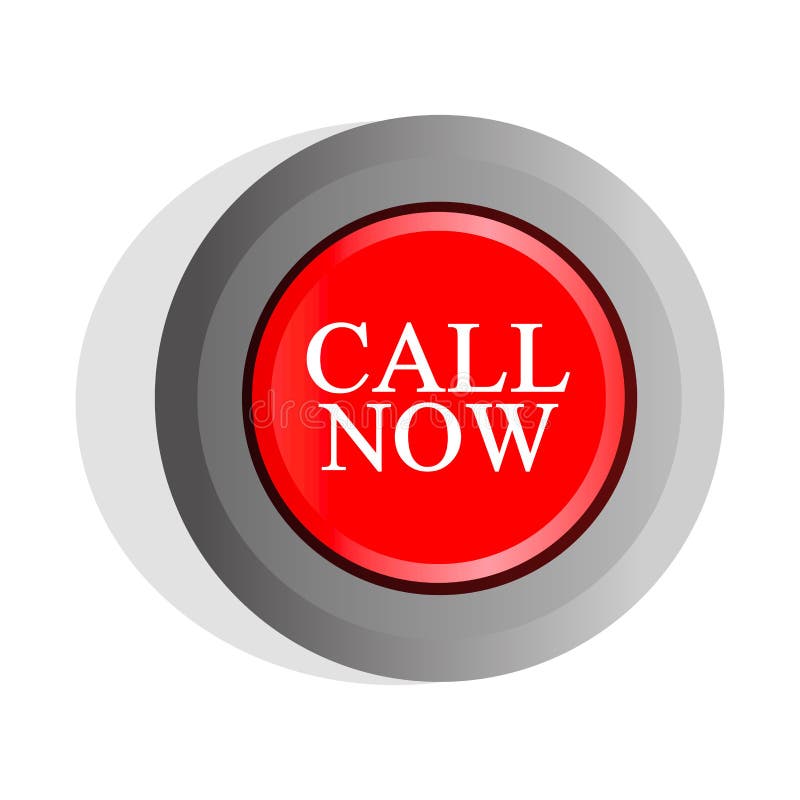 Call Me Q Button Installed On Cartoon Computer Stock Vector ...