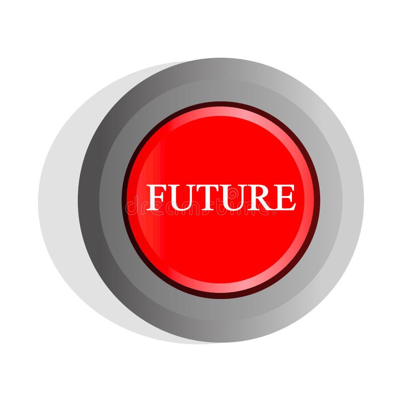 Future Button. stock illustration. Illustration of isolated - 177723816