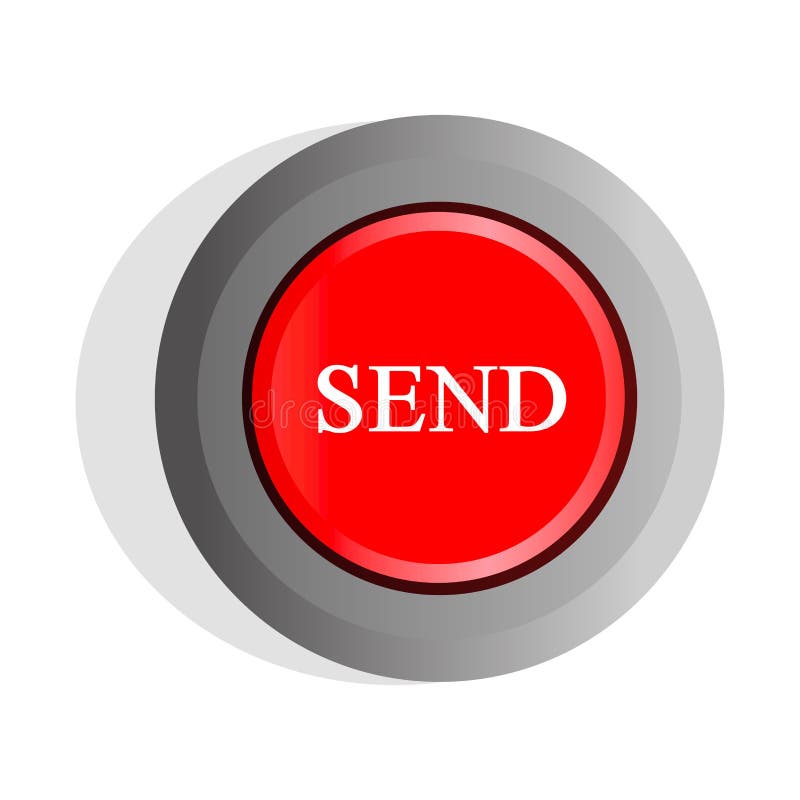 Send button stock illustration. Illustration of icon, conceptual - 295161