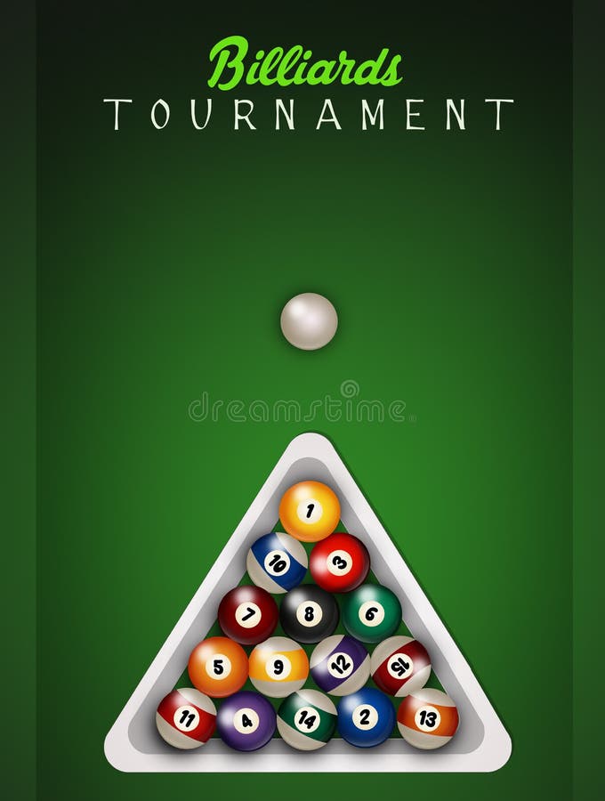 Illustration of Billiards Table Stock Illustration - Illustration of ...
