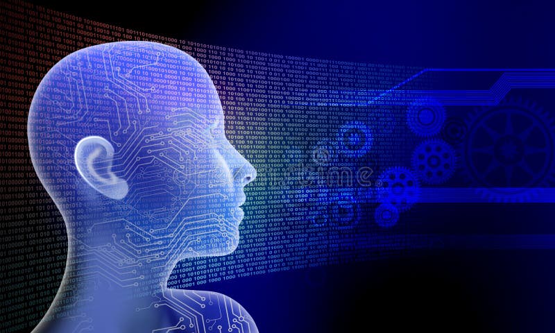 Binary Industrial Global Business Mind Background. Integration. Binary ...