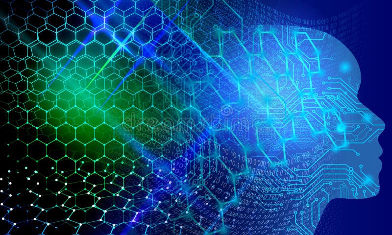 Binary Industrial Global Business Mind Background. Integration. Binary ...