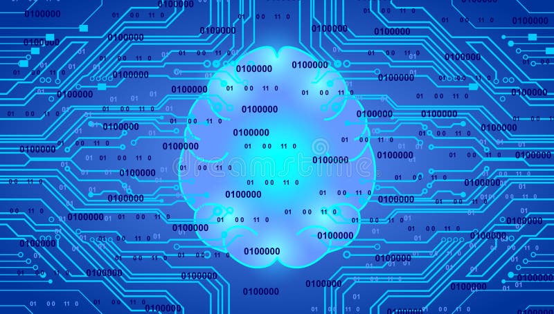 Binary Industrial Global Business Mind Background. Integration. Binary ...