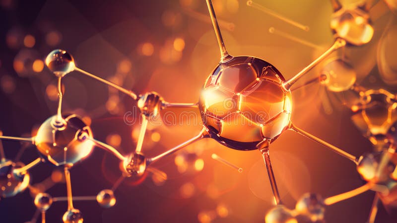 Illustration of a Biochemical Molecule. Stock Illustration ...