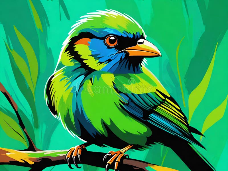 Green Color of Abstract Background Stock Illustration - Illustration of ...