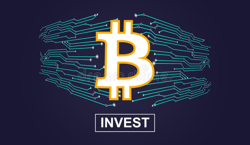 Concept of bitcoin stock illustration. Illustration of money - 112561344