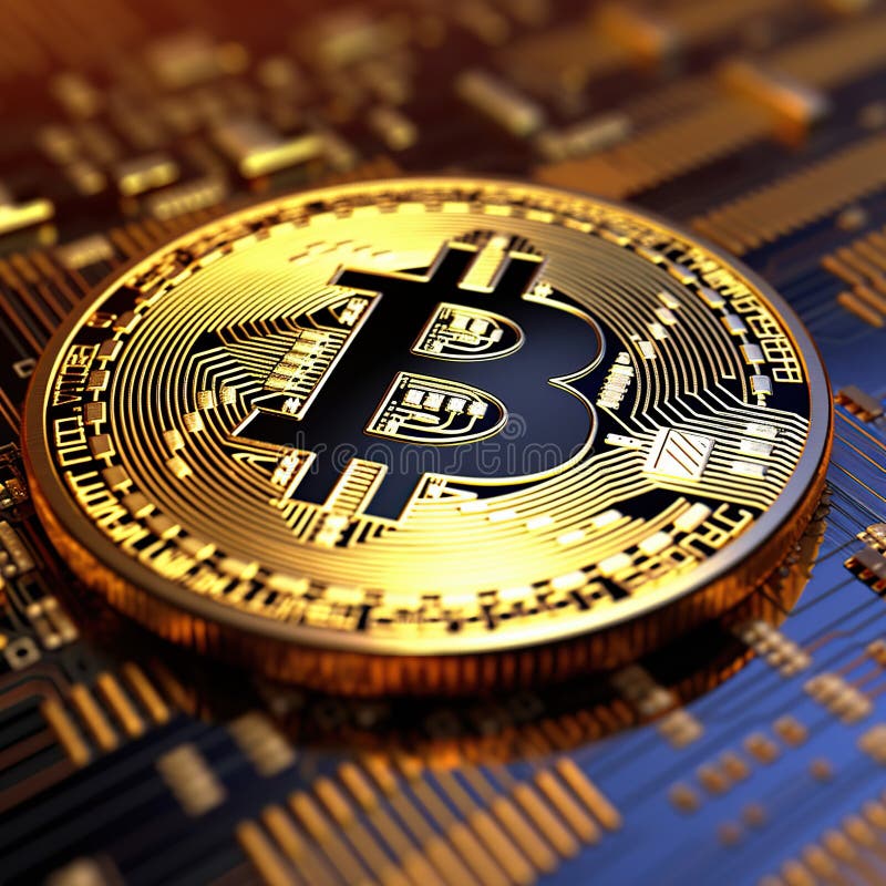 Illustration of Bitcoin, AI Generated Stock Illustration - Illustration ...