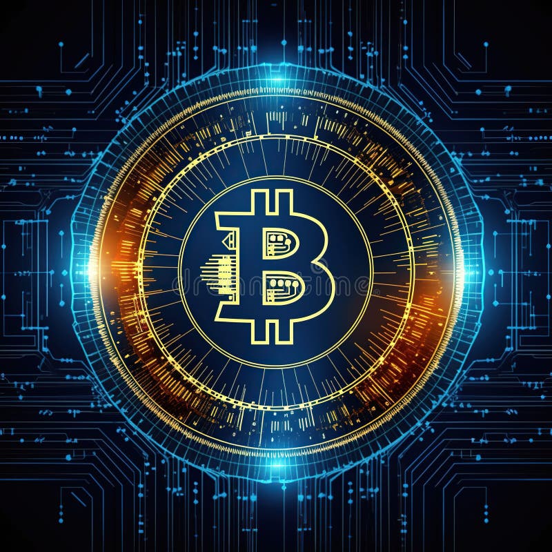 Illustration of Bitcoin, AI Generated Stock Illustration - Illustration ...