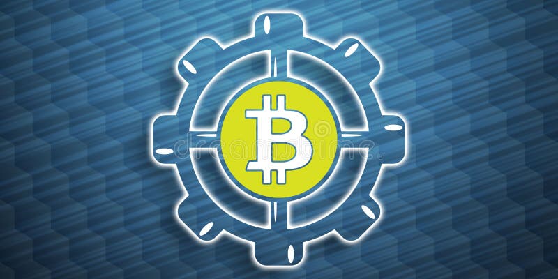Concept of Bitcoin Development Stock Illustration - Illustration of ...