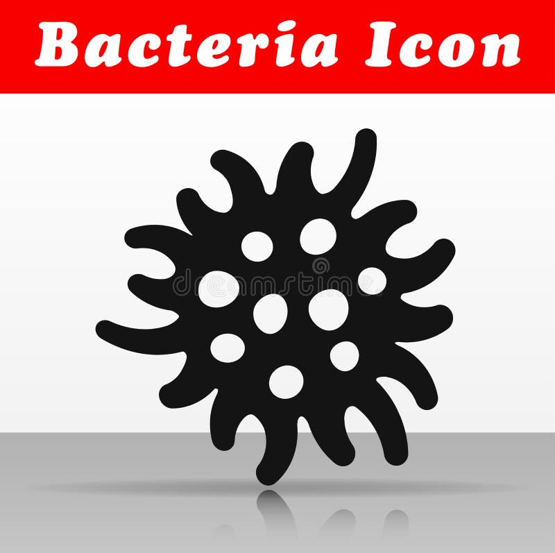 Black Bacteria Vector Icon Design Stock Vector - Illustration of icon ...