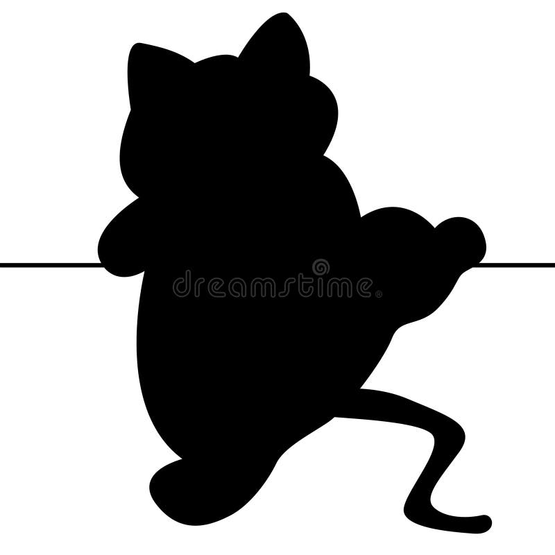 Climbing Black Cat Silhouette Stock Illustrations – 149 Climbing Black ...