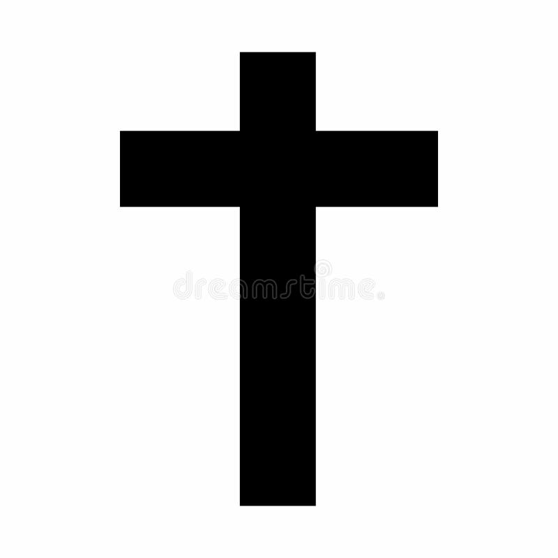 Black cross illustration stock illustration. Illustration of isolated ...