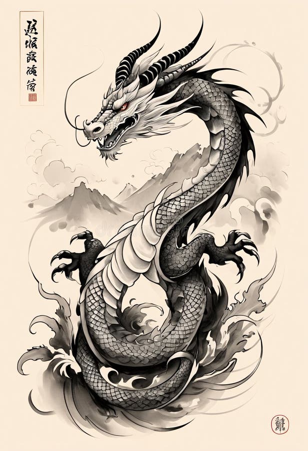 Waving Dragon Stock Illustrations – 1,104 Waving Dragon Stock ...