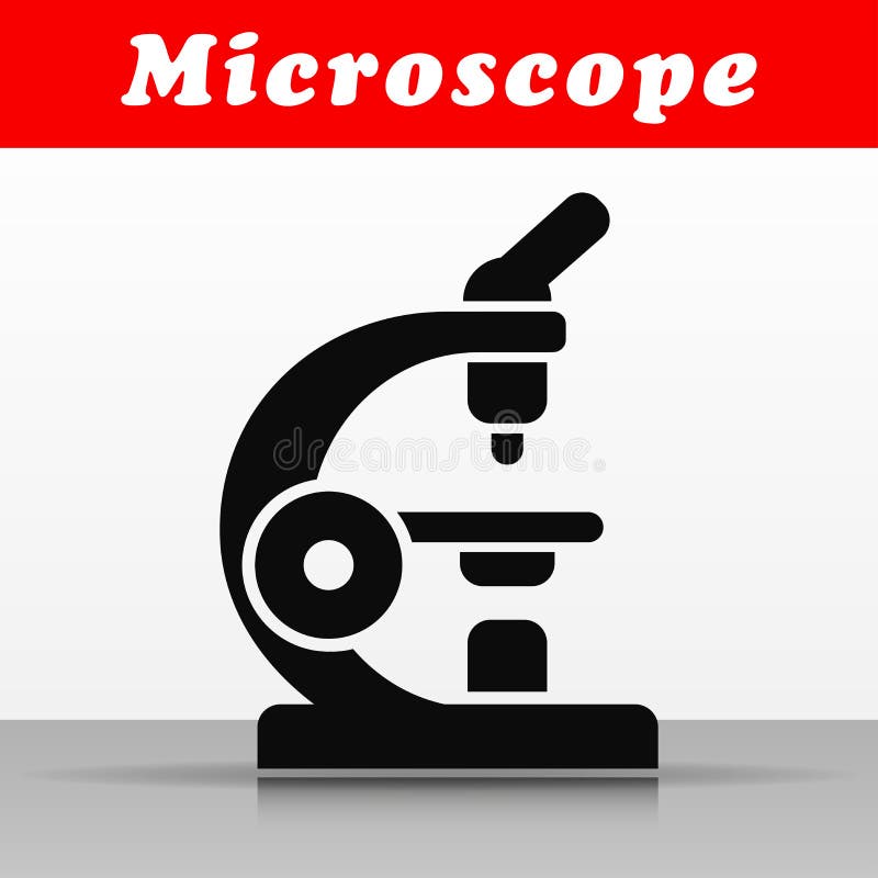 Microscope Vector Line Icon Stock Vector - Illustration of laboratory ...