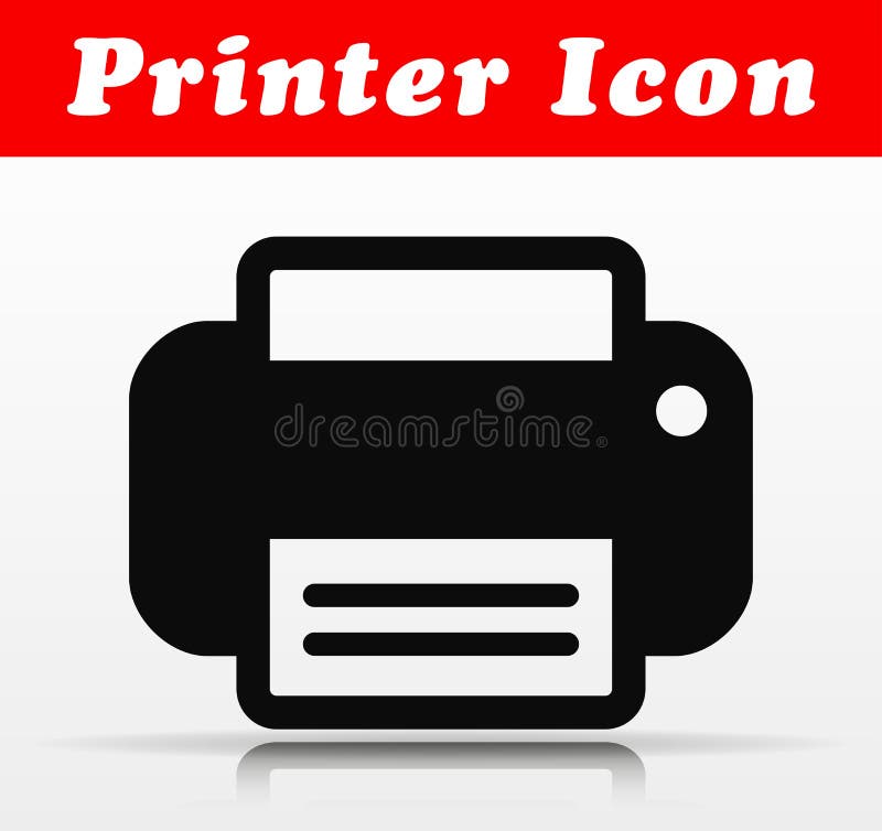 Black Printer Vector Icon Design Stock Vector - Illustration of print ...