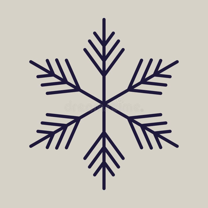 Illustration of Black Snowflake Stock Illustration - Illustration of ...