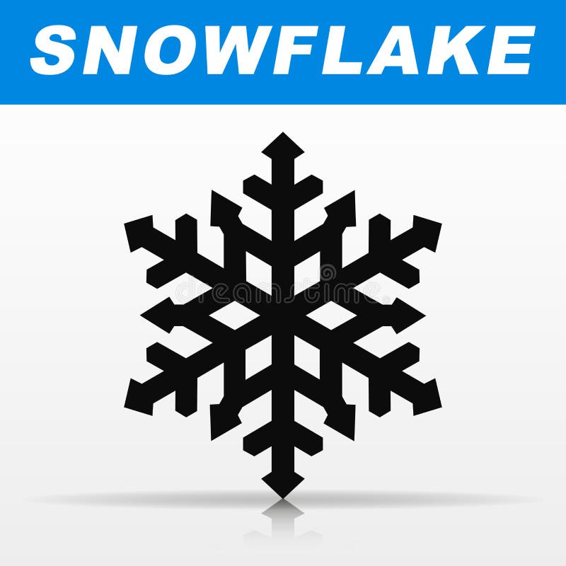 Black Snowflake Vector Icon Design Stock Vector - Illustration of cold ...