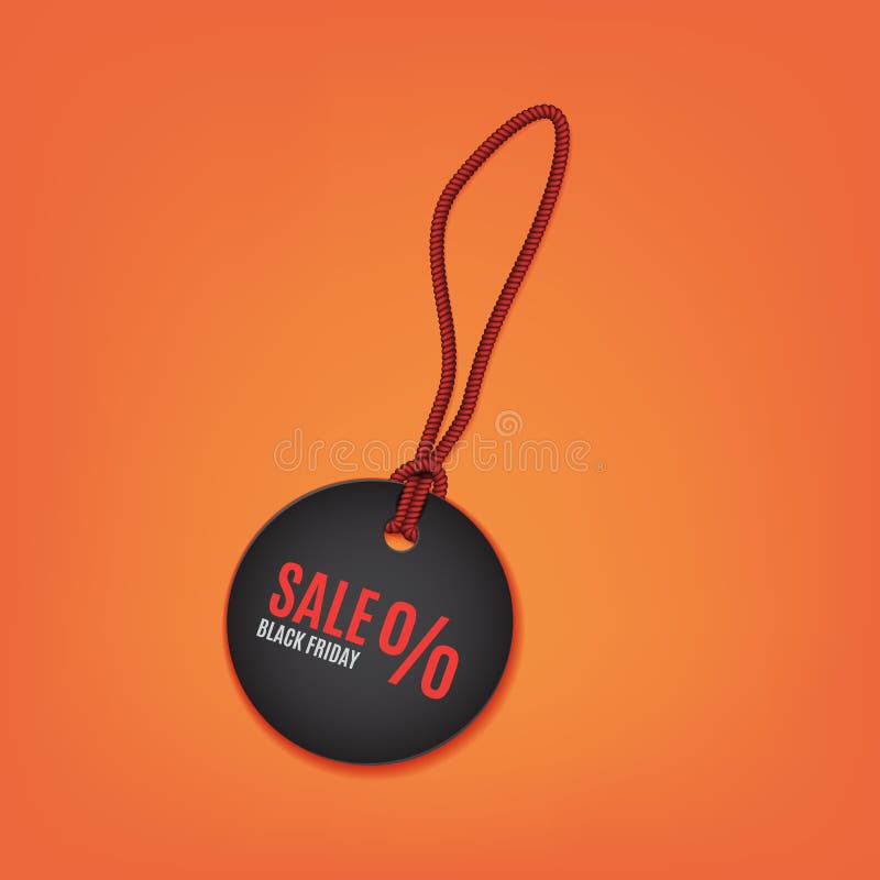 Illustration of black tag stock vector. Illustration of store - 72629470