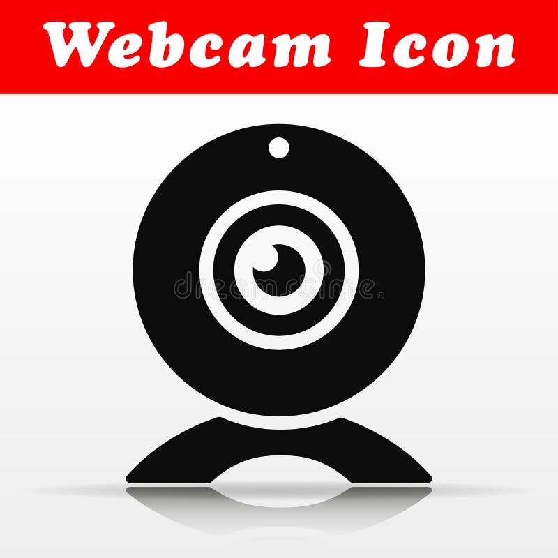 Black Webcam Vector Icon Design Stock Vector - Illustration of webcam ...