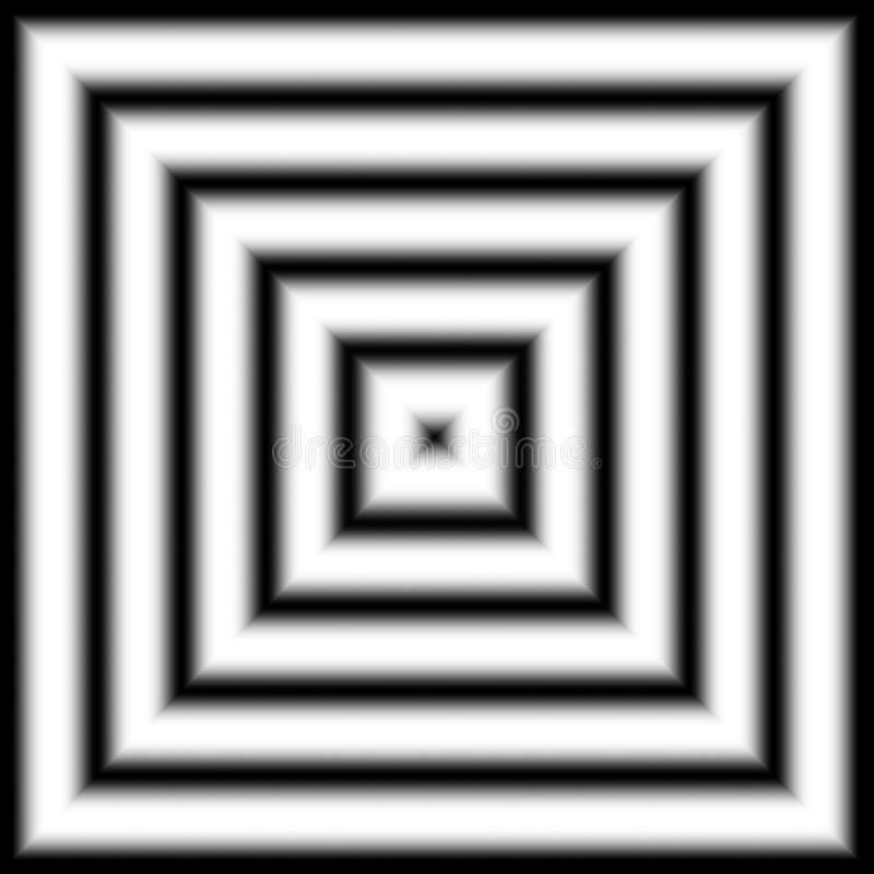 Black and White Multiple Layers Square Frame Stock Illustration ...