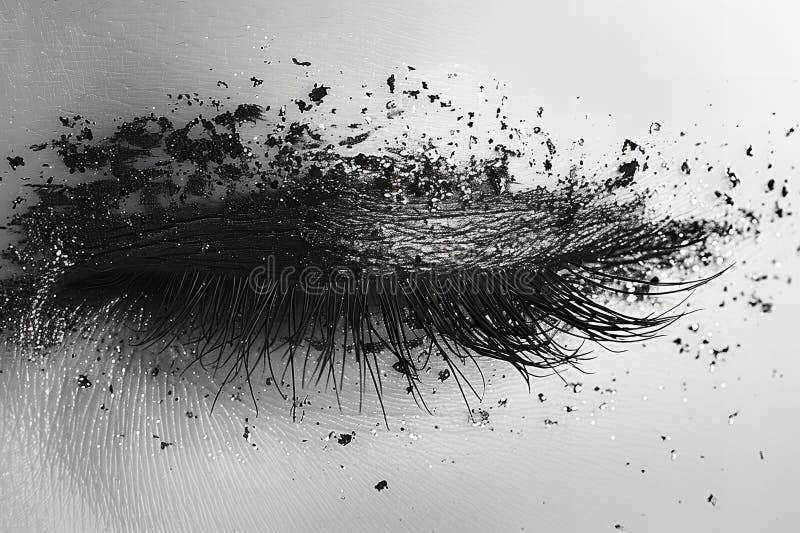 Black and White Photo of Eye Shadow Smudge, High Quality, High ...