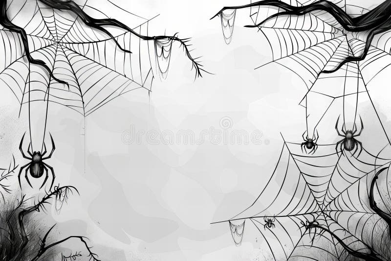 Spider Border Black Stock Illustrations – 4,256 Spider Border Black ...