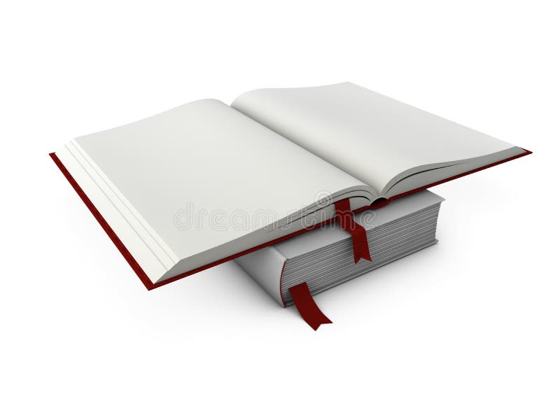 Illustration of Blank Book Cover Template with Pages Stock Illustration ...