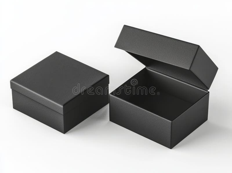 An Illustration of a Blank Book-style Packaging Box Template in 3D ...