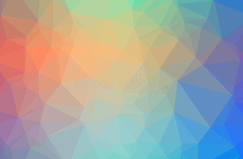 Illustration of Blue Abstract Low Poly Beautiful Multicolor Background ...