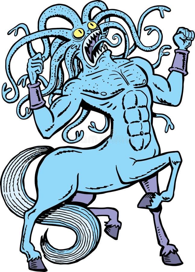 Centaur Roaring at Full Throttle Stock Vector - Illustration of ...