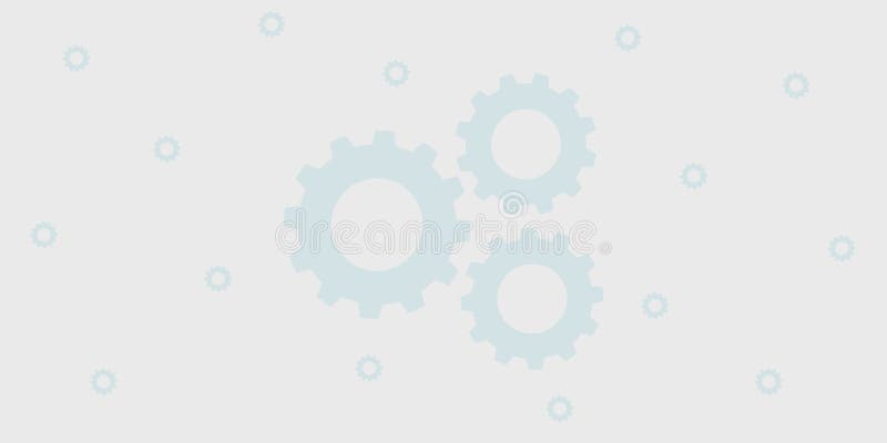 Illustration of Blue Cog Shape on White Background Stock Vector ...